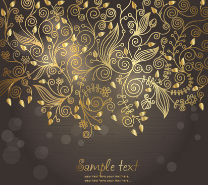 European style decorative pattern background vector Free vector in ...