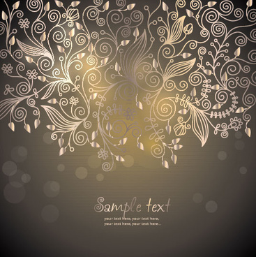 European style decorative pattern background vector Free vector in ...