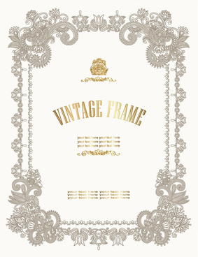 European style decorative pattern background vector Free vector in ...