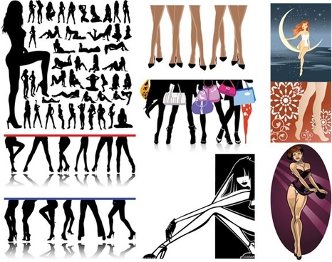 Pin-Up vector legs Free vector in Adobe Illustrator ai ( .ai ) vector ...