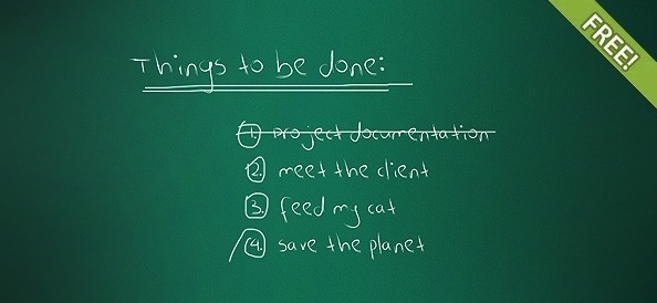 Minimal Chalkboard Free psd in Photoshop psd ( .psd ) file format ...