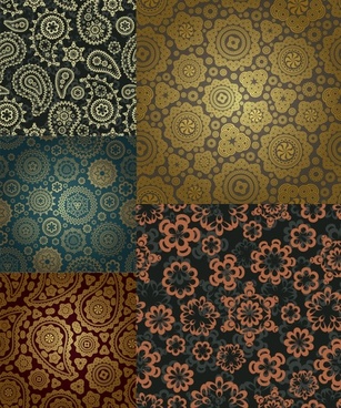 European gorgeous classic pattern background 04 vector Free vector in Encapsulated PostScript ...