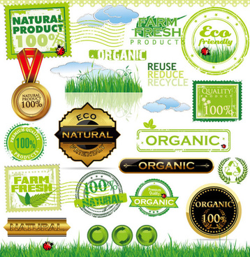 Beautiful green label 04 vector Free vector in Encapsulated PostScript ...