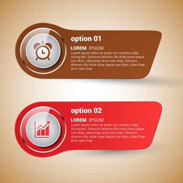 Web navigation buttons templates shiny colored horizontal design Free ...
