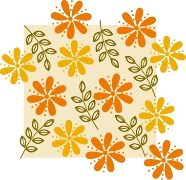 Tea pattern template leaves cups sketch classic repeating Free vector ...