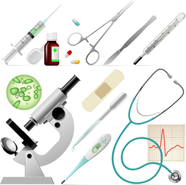 Medical elements vector collection Free vector in Encapsulated ...