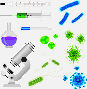Medical elements vector collection Free vector in Encapsulated ...