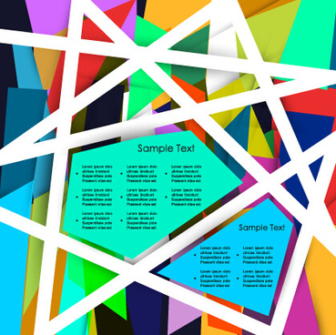 Multicolor geometric business background vector Free vector in ...