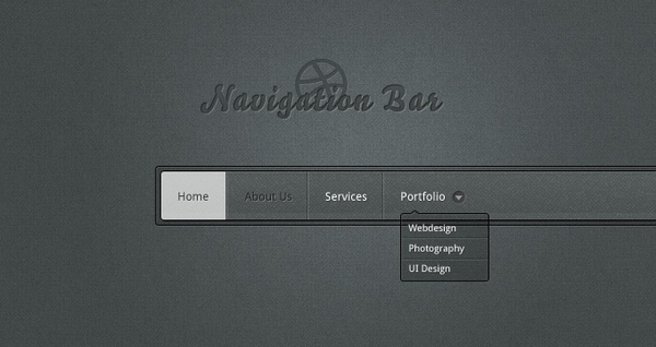 5 beautiful web navigation bars free psd download (681 Free psd) for ...