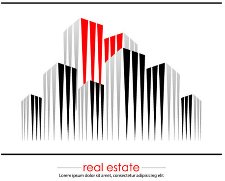 Real estate building design elements vector Free vector in Encapsulated ...