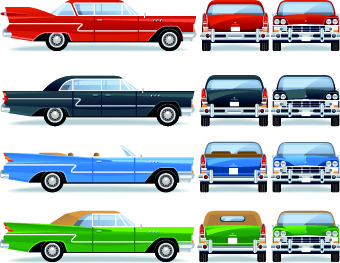 Retro Car Free vector in Adobe Illustrator ai ( .ai ) vector ...