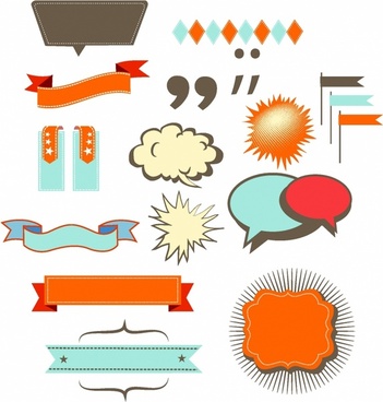 Retro patterns with frameworks design elements vector Free vector in Encapsulated PostScript eps ...