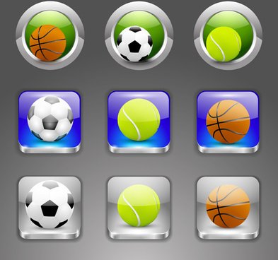 Ball icons vector Free vector in Adobe Illustrator ai ( .ai ) vector ...