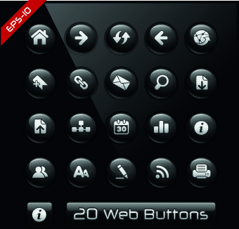 Black 3d button free vector download (14,633 Free vector) for ...
