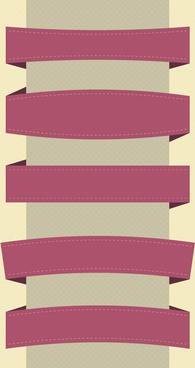 Simple ribbon collection Free vector in Adobe Illustrator ai ( .ai ...