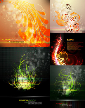 Splendid decorative pattern background design elements Free vector in Encapsulated PostScript ...