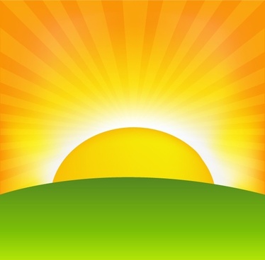 Cartoons sunrise 02 vector Free vector in Open office drawing svg ...