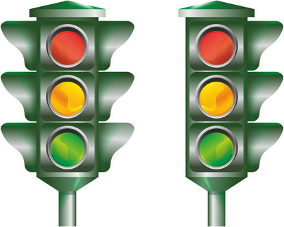 Traffic Lights Ahead Sign clip art Free vector in Open office drawing ...
