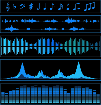 Dynamic audio waves 05 vector Free vector in Encapsulated PostScript eps ( .eps ) vector ...