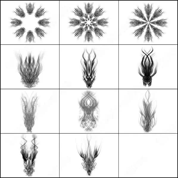 Abstract fire brush PS brushes in .abr format free and easy download ...