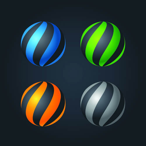 Abstract spheres modern vector Vectors in editable .ai .eps .svg format ...