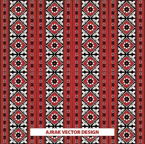 Ajrak pattern sindhi Vectors graphic art designs in editable .ai .eps ...