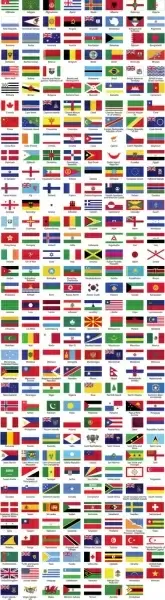 All flag Vectors graphic art designs in editable .ai .eps .svg .cdr ...