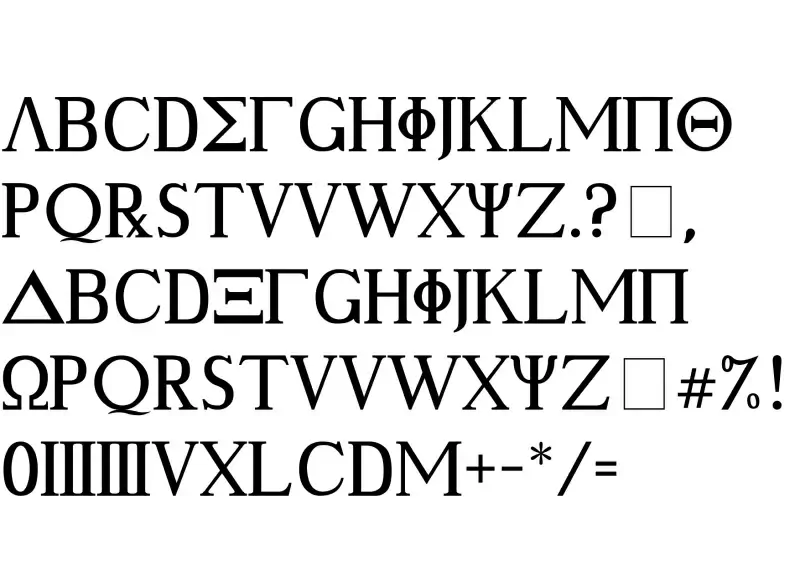 Ancient Egyptian Hieroglyphs Font in truetype .ttf opentype .otf format ...