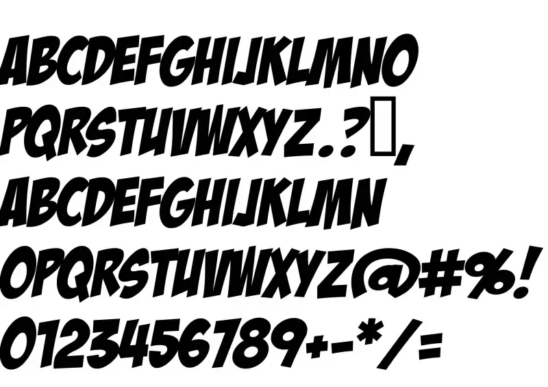Badaboom BB Font in truetype .ttf opentype .otf format free and easy ...