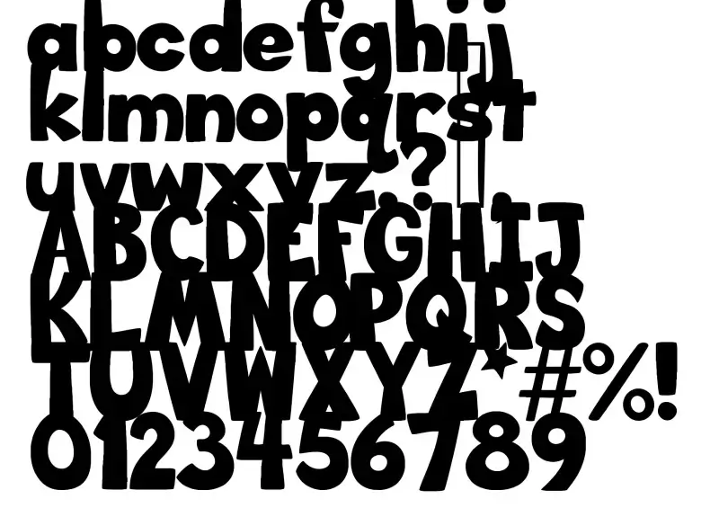 Big Bottom Cartoon Font in truetype .ttf opentype .otf format free and ...