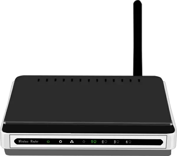Black Wireless Router clip art Vectors graphic art designs in editable ...