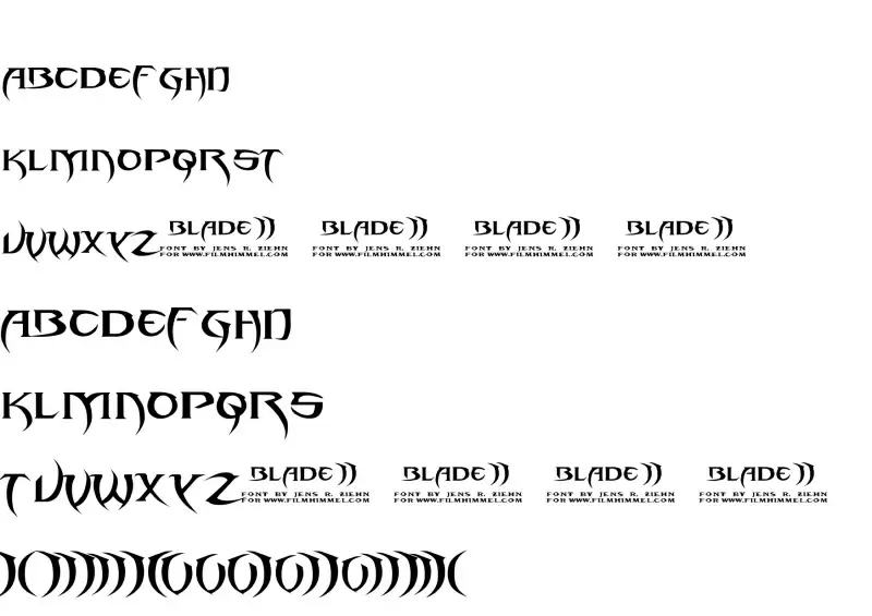 Blade 2 Font in truetype .ttf opentype .otf format free and easy ...