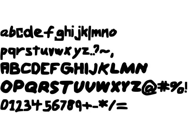 Bold Handwriting Font in truetype .ttf opentype .otf format free and ...
