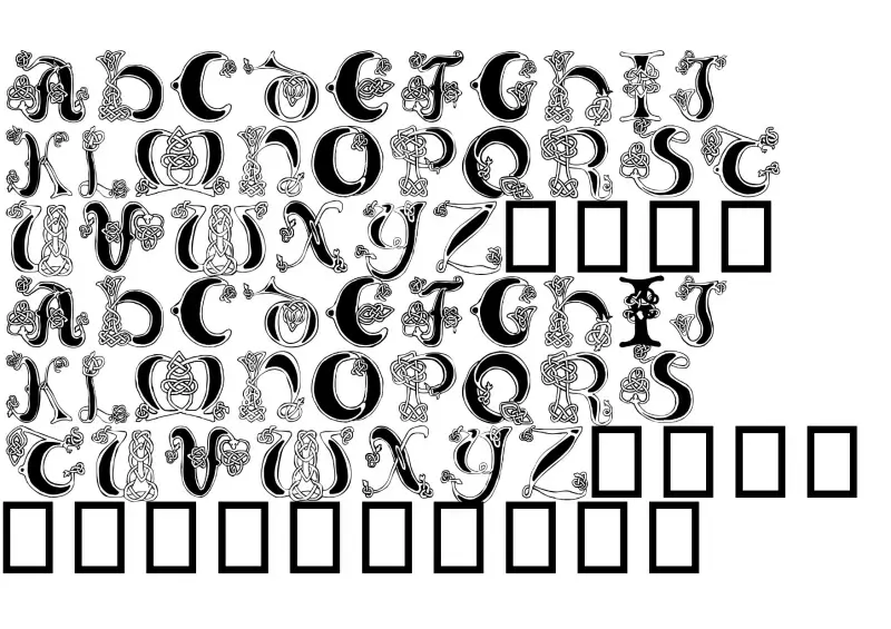 Pauls Real Celtic Rune Font in truetype .ttf opentype .otf format free ...