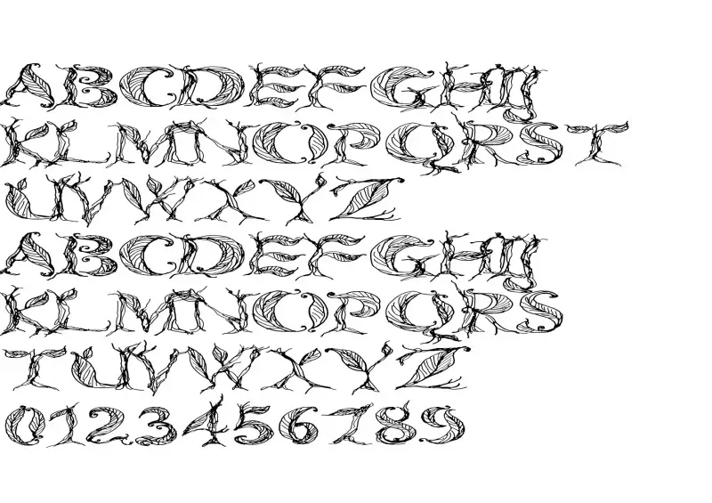 CF Tree Of Life Font in truetype .ttf opentype .otf format free and ...
