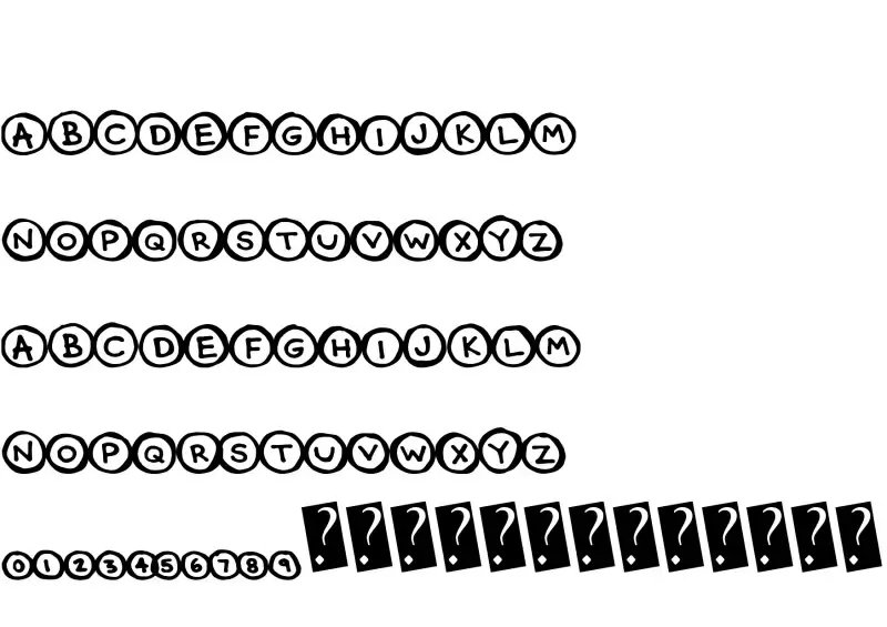 Circles and sticks Font in truetype .ttf opentype .otf format free and ...