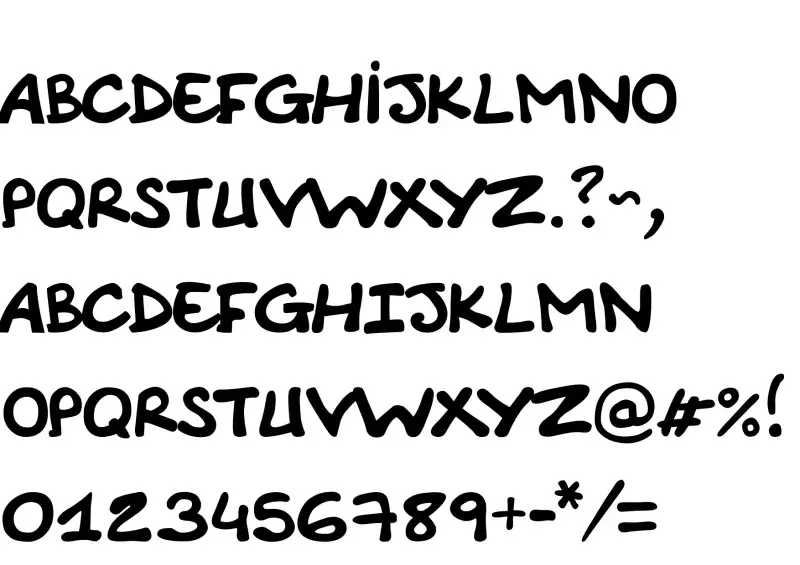 Comic Type Font in truetype .ttf opentype .otf format free and easy ...