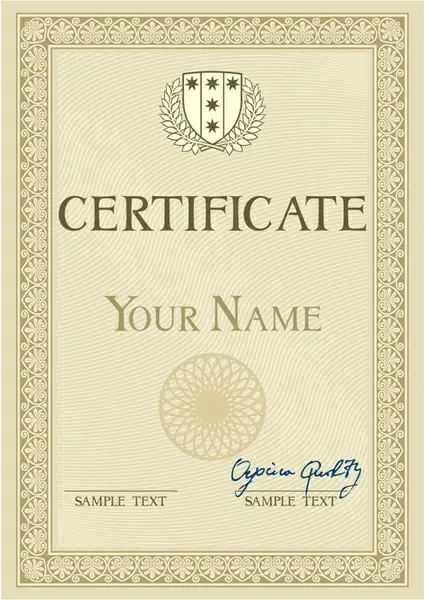 Commonly certificate cover vector template Vectors graphic art designs ...