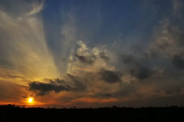 Sunset scenery picture dark silhouette sun Photos in .jpg format free ...