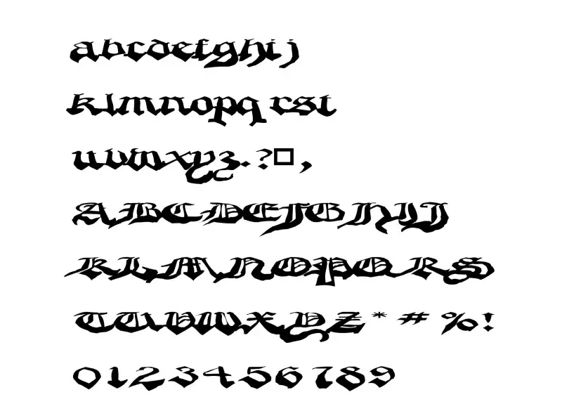 K22 Tri-Line Gothic Font in truetype .ttf opentype .otf format free and ...