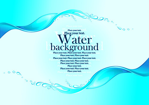 Creative water art backgrounds Vectors images graphic art designs in ...