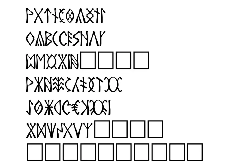 Rune Font in truetype .ttf opentype .otf format free and easy download ...