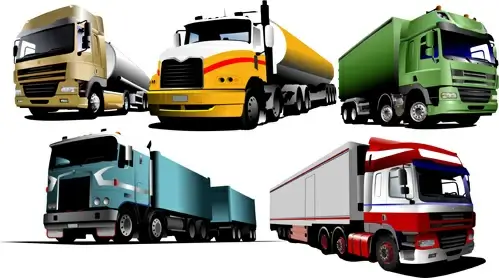 Different of trucks vector illustration Vectors images graphic art ...