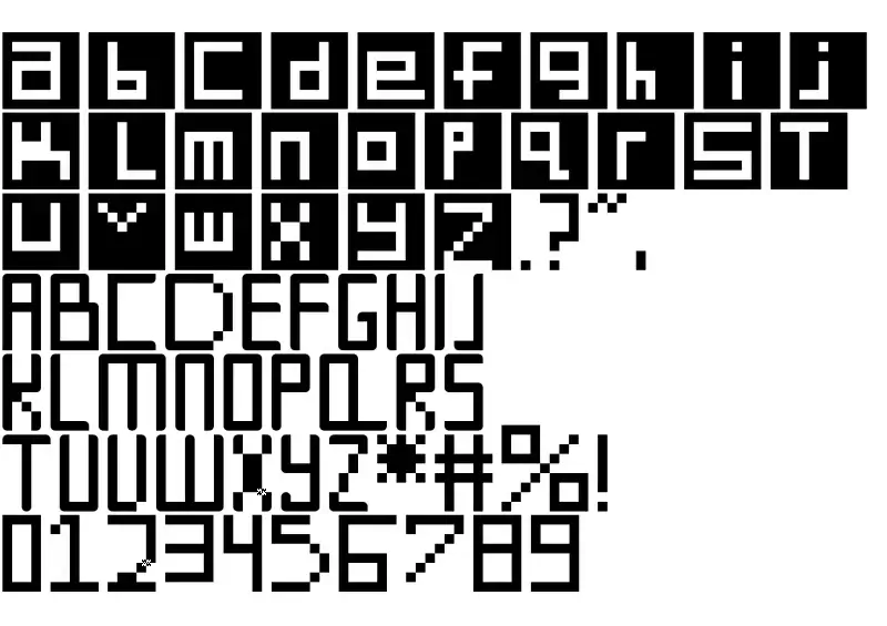 Basic Square 7 Font in truetype .ttf opentype .otf format free and easy ...