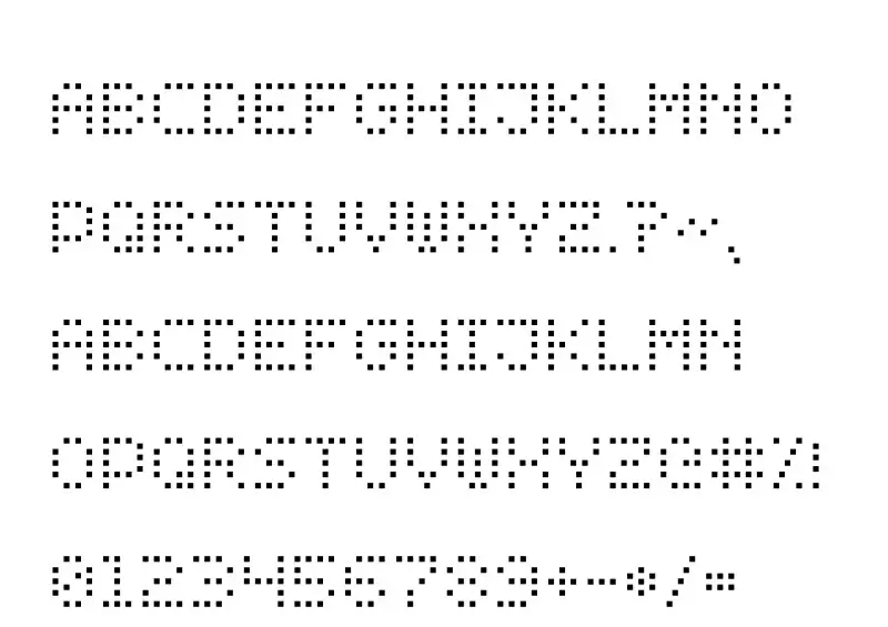 Serif Dot Digital-7 Font in truetype .ttf opentype .otf format free and ...