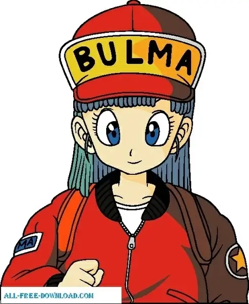 DragonBall BULMA 001 Vectors graphic art designs in editable .ai .eps .svg .cdr format free and ...