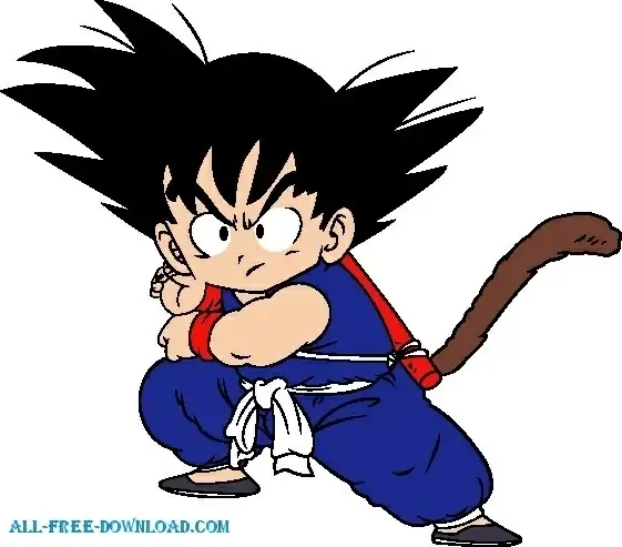 DragonBall GOKU 002 Vectors graphic art designs in editable .ai .eps ...