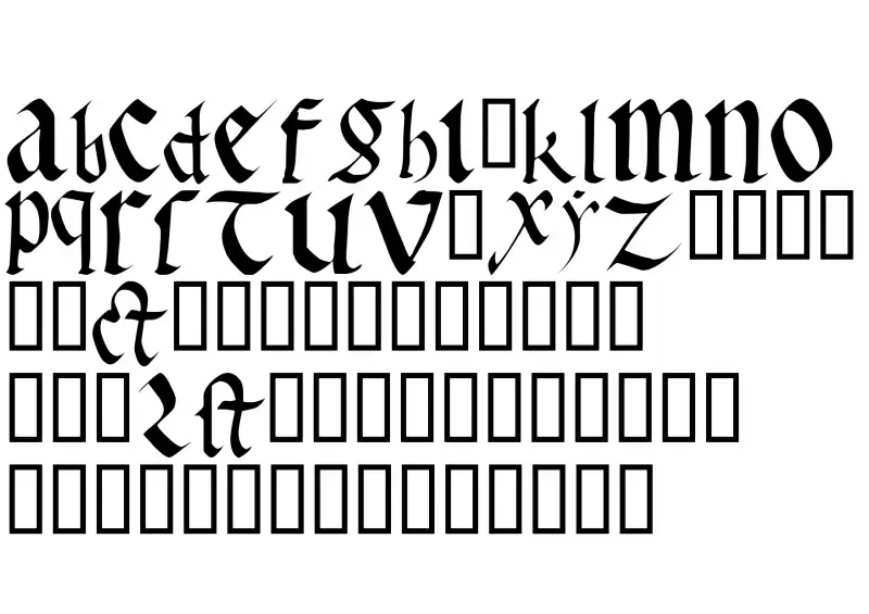 K22 Tri-Line Gothic Font in truetype .ttf opentype .otf format free and ...