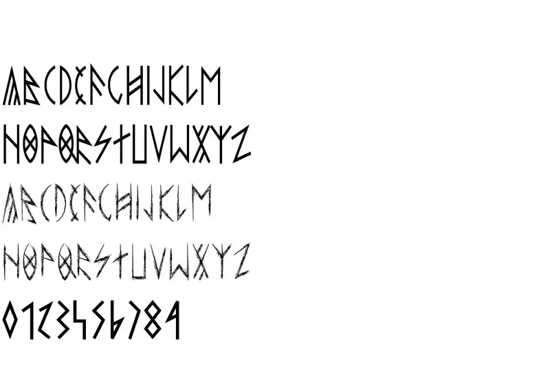 Tolkien Dwarf Runes Font in truetype .ttf opentype .otf format free and ...