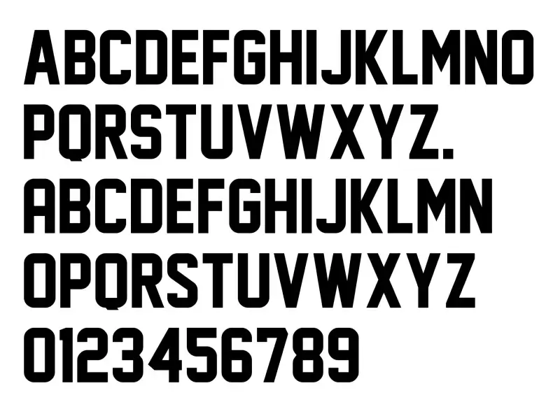 Jersey M54 Font in truetype .ttf opentype .otf format free and easy ...
